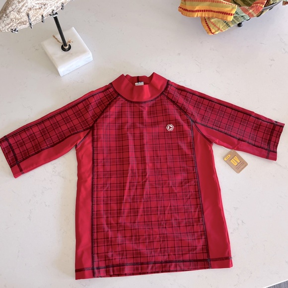 Old Navy | Swim | New Old Navy Boys Red Mock Neck Rash Guard Upf 4 ...